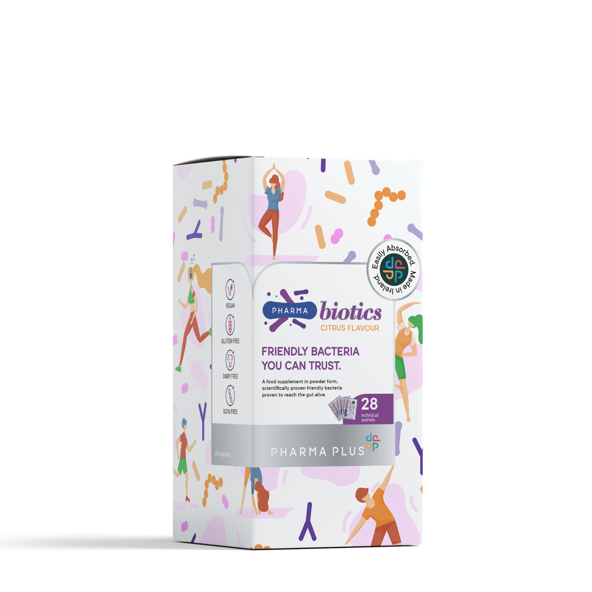 PharmaBiotic 28 Sachets – Daily Gut Support with Probiotics – Pharmaplus